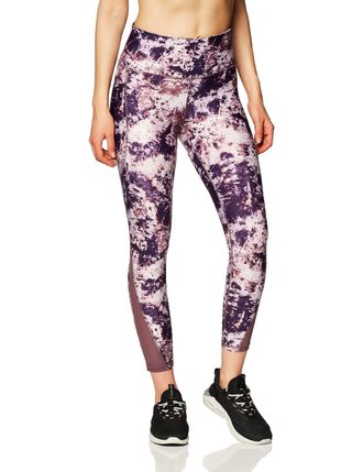 Under Armour HeatGear Novelty Damen Bauchfrei, Lila, Wei&szlig; (Ash Plum (554)/White), Gro&szlig;