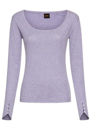 HUGO BOSS Langarmshirt Edeline Premium Damenmode