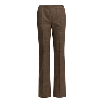 Max Mara Pantalon en laine MXMPepato - Femme - Pantalons - Brun - Taille: 34 FR