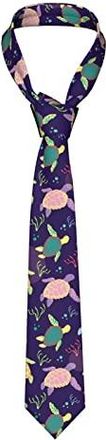 Generic Cravate Tortue Marine Color&eacute;e Tendance Tie Formelle Cravates Homme Pour &Eacute;v&eacute;nements L&Eacute;cole Accessoires
