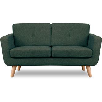 Konsimo Klassische Sofa mit Armlehnen tagio ii, blau, Stoff, Scandinavian, 153x80x84cm - Konsimo
