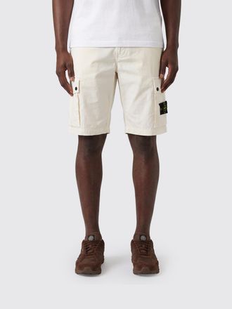 Stone Island Cargo-Shorts aus Stretch-Baumwolle mit Compass-Logo-Patch