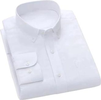 Generic Chemise Oxford &agrave; manches longues pour homme, coupe ajust&eacute;e, unie, poche unique, haut daffaires et de bureau, 2635-1, 3XL