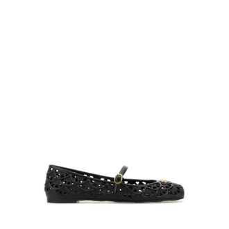 Valentino Garavani Femme, Chaussures, Noir, Taille: 40 EU Ballerine Ondette en caoutchouc
