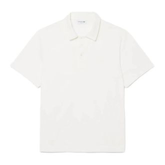 Lacoste Paris Classic Fit Open Neck Embroidered Polo Shirt - - Tops - Herren - Wei&szlig; - S