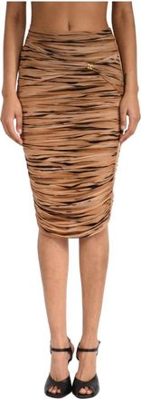 Elisabetta Franchi Femme, Jupes, Brun, Taille: 44 FR Skirts