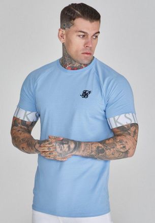Siksilk T-Shirt SikSilk Herren Blaues Tech T-Shirt