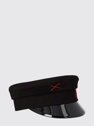 Ruslan Baginskiy Casquette de facteur en coton avec logo brod&eacute; contrastant