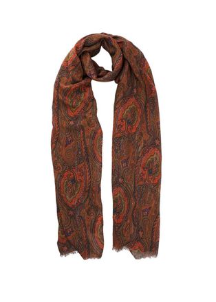 Etro Cashmere Blend Paisley Print Scarf
