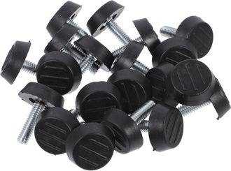 DOITOOL 20 Stück Verstellbare Möbel nivellierfüße mit Gewinde Höhenverstellbare Stellfüße für Tisch und Stuhl Robuste Möbelgleiter für Bodenschutz und Stabile