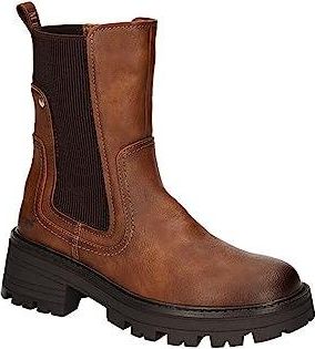 Mustang Jeans Bottes Femme 1469-501, Pointure:40 EU, La Couleur:Marron