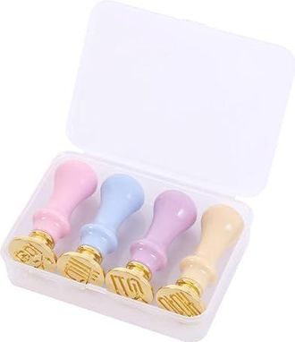 Generico Tampons Alimentaires, Presse et Scellant &agrave; Billes | B&eacute;n&eacute;dictions chinoises 4 pi&egrave;ces de tampons &agrave; biscuits - Tampon de cachet pour dessert, outil de fa