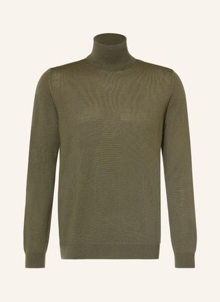 Paul Paul Rollkragenpullover Aus Merinowolle gruen
