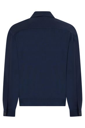 Miu Miu Womens Mohair Blend Jacket Navy Virgin Wool