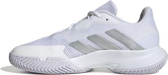adidas Adidas Damen CourtJam Control Tennis Shoes Tennisschuhe, Cloud White/Silver/Cloud White, 37 1/3 EU