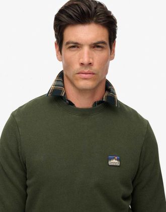 Superdry Sweat avec broderie Great Outdoors - Vert olive