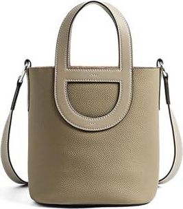 Generic Sac seau en cuir tendance pour femme. Sac &agrave; main de luxe avec poign&eacute;e sup&eacute;rieure, bandouli&egrave;re amovible et compartiment int&eacute;rieur pour les voyages
