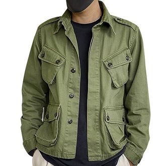 Generic Veste de safari l&eacute;g&egrave;re pour homme - Veste cargo vintage - Manteau militaire de combat - Veste de chasse durable et r&eacute;sistante aux rayures - Manteaux t