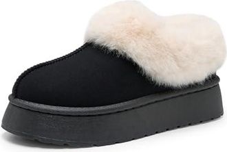 Alexis Leroy Femme Hiver Chausson Antiderapant Pantoufles Mousse Mémoire Confort Pantoufles Maison Noir 40 EU