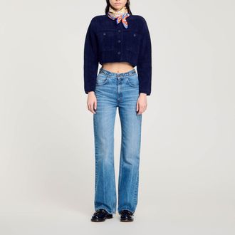 Sandro Kurze Strickjacke