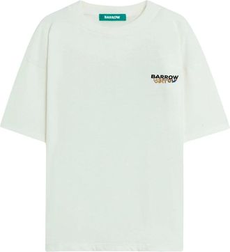 Barrow Barrow, Homme, Tops, Blanc, Taille: XS T-Shirt en Jersey