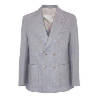 Eleventy Zweireihiger Blazer - - Jackets - Herren - Grau - XL