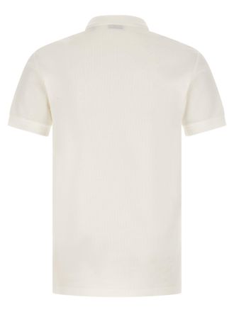 Burberry Mens White Cotton Polo Shirt
