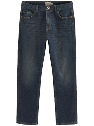 Next Herren Klassisches steife Jeans - Straight Fit Blau get&ouml;nt W: 34 / L: 31