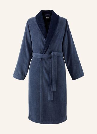HUGO BOSS Bademantel Doubleb blau