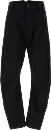 Vivienne Westwood Homme, Pantalons, Noir, Taille: L Stretch Cotton Pant