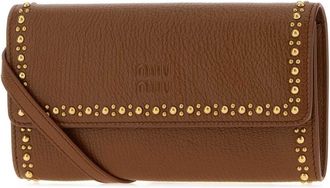Miu Miu Minuteria Wallet - Brown