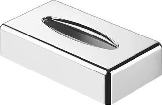 Geesa Kleenex Box freistehend oder zur Montage an der Wand, ABS verchromt, Silber