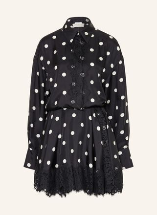 Sportmax Sportmax Wickelkleid Bosso Aus Seide Mit Spitze schwarz