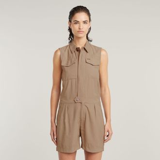 G-Star Summer Playsuit - Beige - Damen