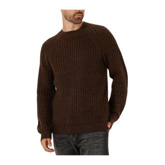 Anerkjendt Aksune Structure Knit - - Knitwear - Herren - Braun - M