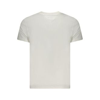 Tommy Hilfiger Logo-Print Cotton T-Shirt - White