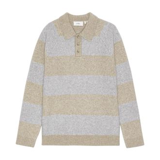 Les Deux Homme, Tops, Beige, Taille: M Polo Chemises