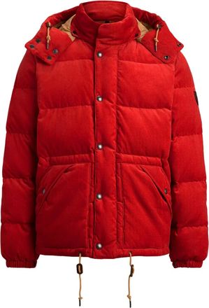 Polo Ralph Lauren veste en velours côtelé à design matelassé - Rouge