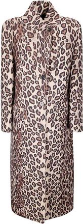 Alberto Biani Manteau Au Genou - Beige