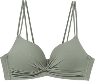Generic Soutien-gorge 2026 pour femme, soutien-gorge sans couture, non rembourr&eacute;, dos nu, push up transparent, Vert, 85
