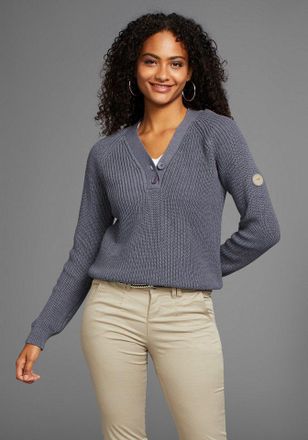 Kangaroos V-Ausschnitt-Pullover mit V-Ausschnitt