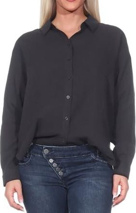 Jacqueline de Yong JdY Theis Life L/S T-Shirt Ample WVN Noos Chemise, Phantom, XL Femme