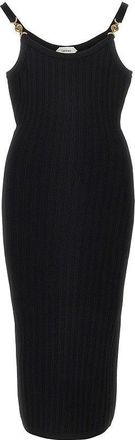 Versace Knitted midi dress with Medusa motif Woman 38