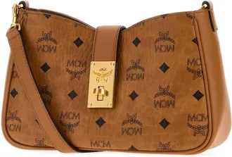 MCM Tracy Crossbody Bag - Cognac