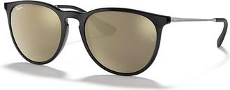 Ray-Ban Erika Color Mix Sonnenbrillen Schwarz Fassung Gold Glas 54-18