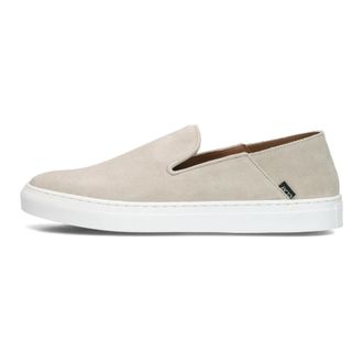 Clay Beige Wildleder Loafers mit Stilvollen Details - - Shoes - Herren - Beige - 44 EU