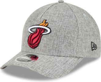 New Era 9Forty M-Crown Cap - Weave Miami Heat grau