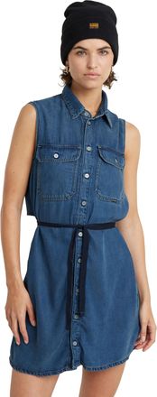 G-Star Womens Dresses Soft Cargo Dress wmn, Blau (Faded Whirlpool D24872-D548-G645), XXL