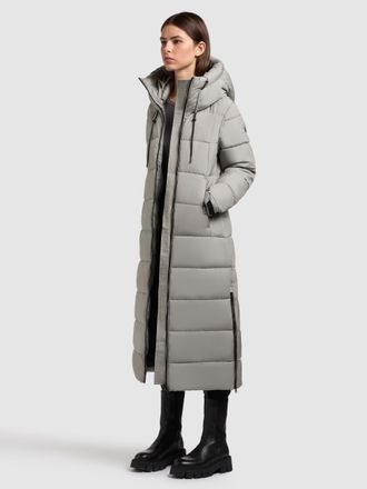 Khujo Steppmantel KHUJO DERIA4, Damen, Gr. XXL, witcher gr&uuml;n, 100% Polyester, unifarben, eingesetzt elastischer Bund mit Klettverschluss, M&auml;ntel Steppmantel