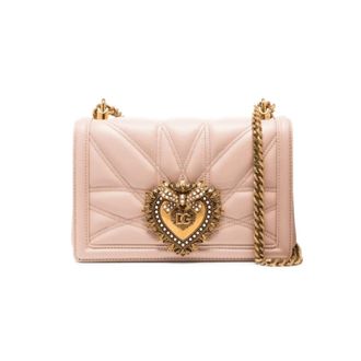 Dolce & Gabbana Femme, Sacs, Rose, Taille: ONE Size Devotion Shoulder Bag